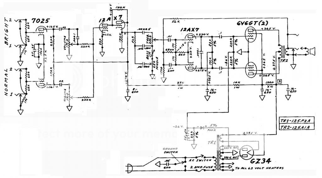 Fender 5f6 Schematic Fender Champ 5f1 Layout Schematics Amp